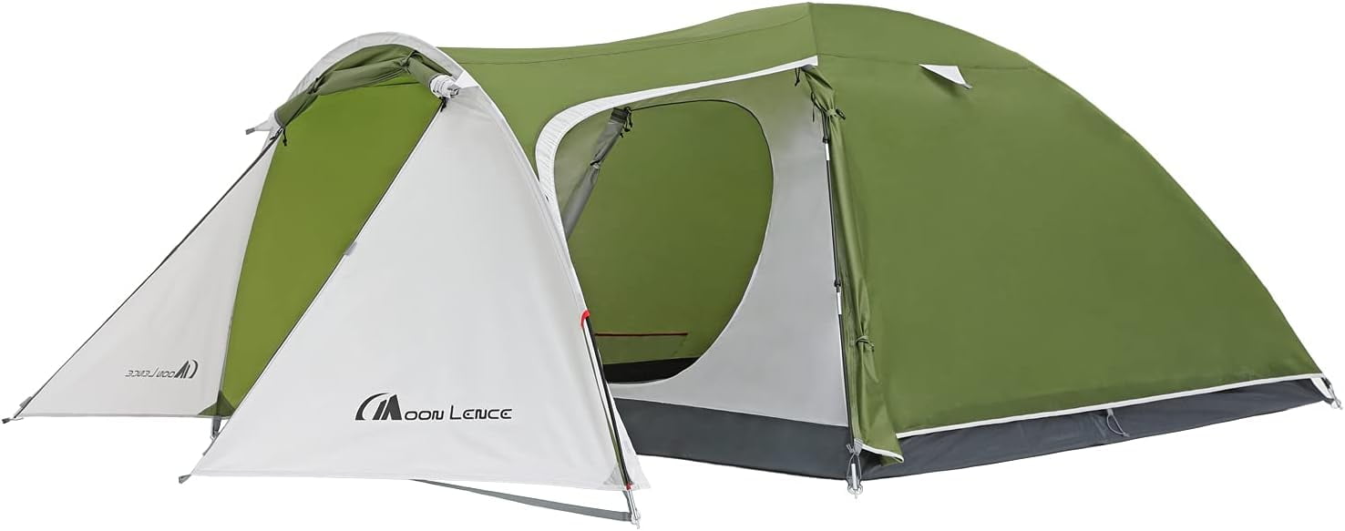 Moon Lence Camping Tent 4 Person Tent Waterproof Outdoor Double Layer ...