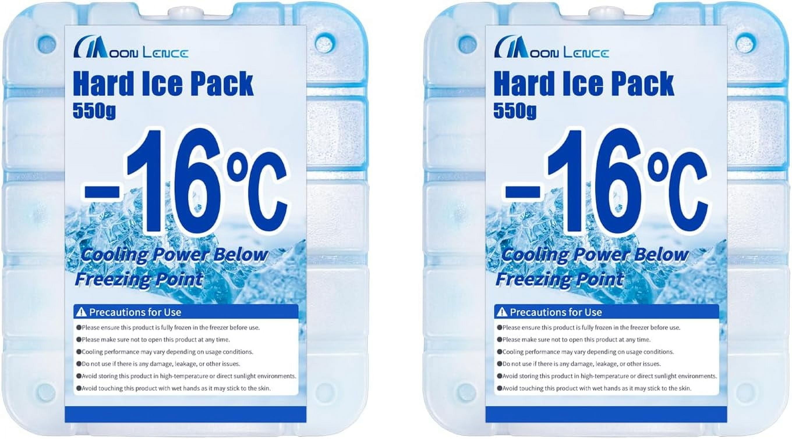 Moon Lence Ice Packs, Compact Quick-Freeze Reusable Ice Packs for Lunch ...