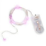Moon Lights LED - Silver Plated Copper Wire - 12 Pink Lights - Walmart.com