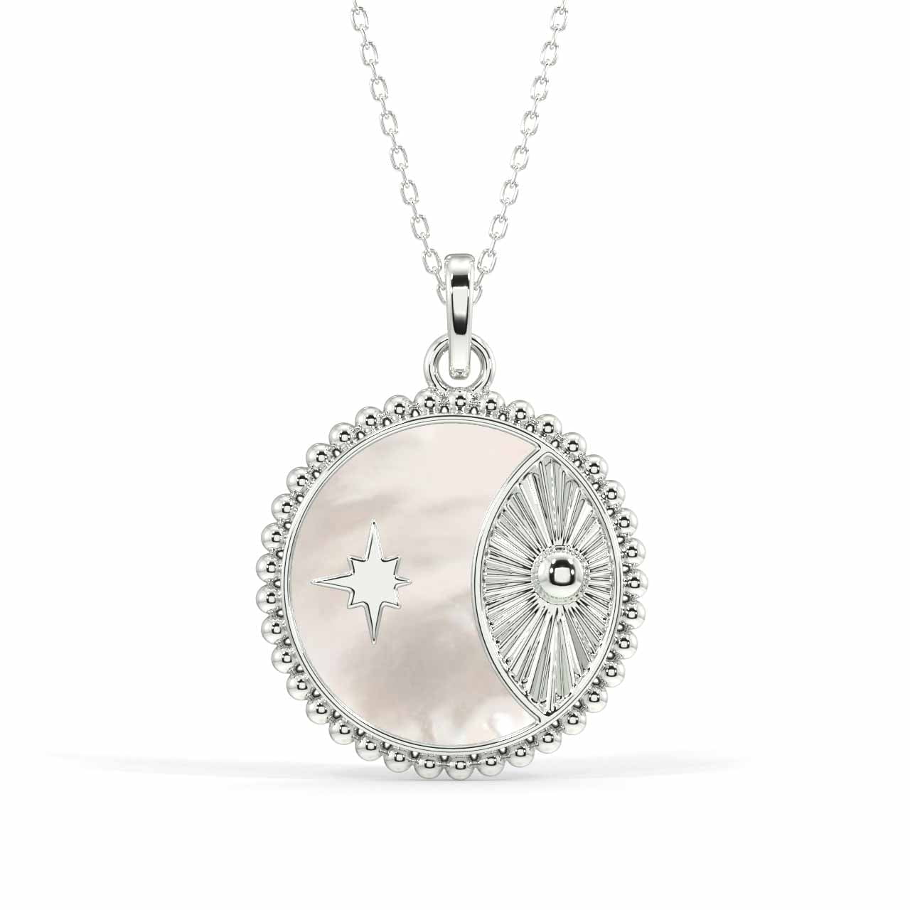Silvermist Jewelry Moon Magic Necklace 18K White Gold over 925 Sterling ...