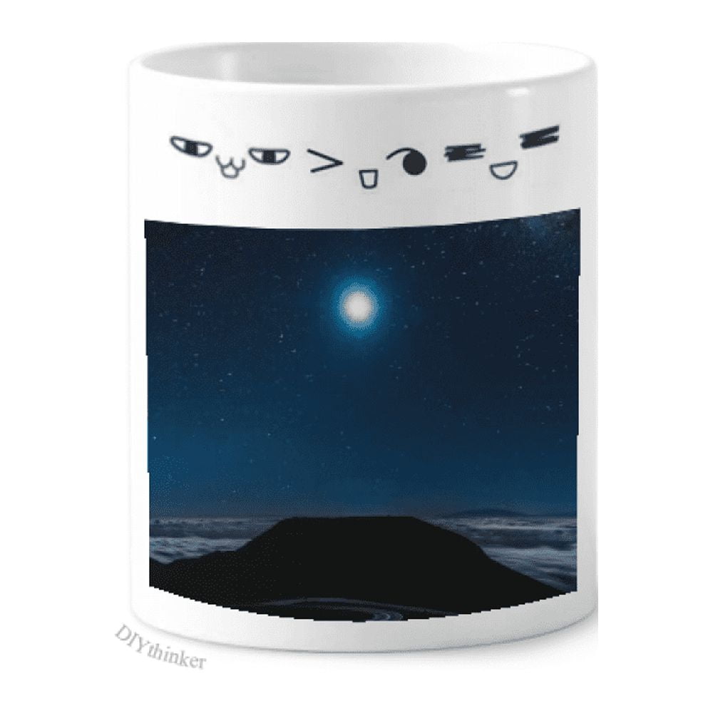 Moon Night Sky Art Deco Fashion Toothbrush Mug Cup Cartoon Lovely Pen ...