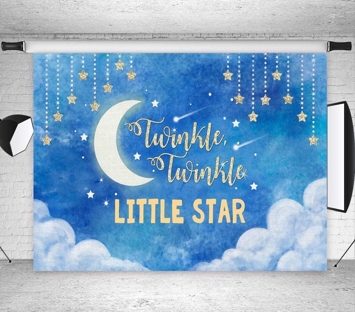 Moon Night Sky Twinkle Twinkle Little Star Photography Backdrop ...