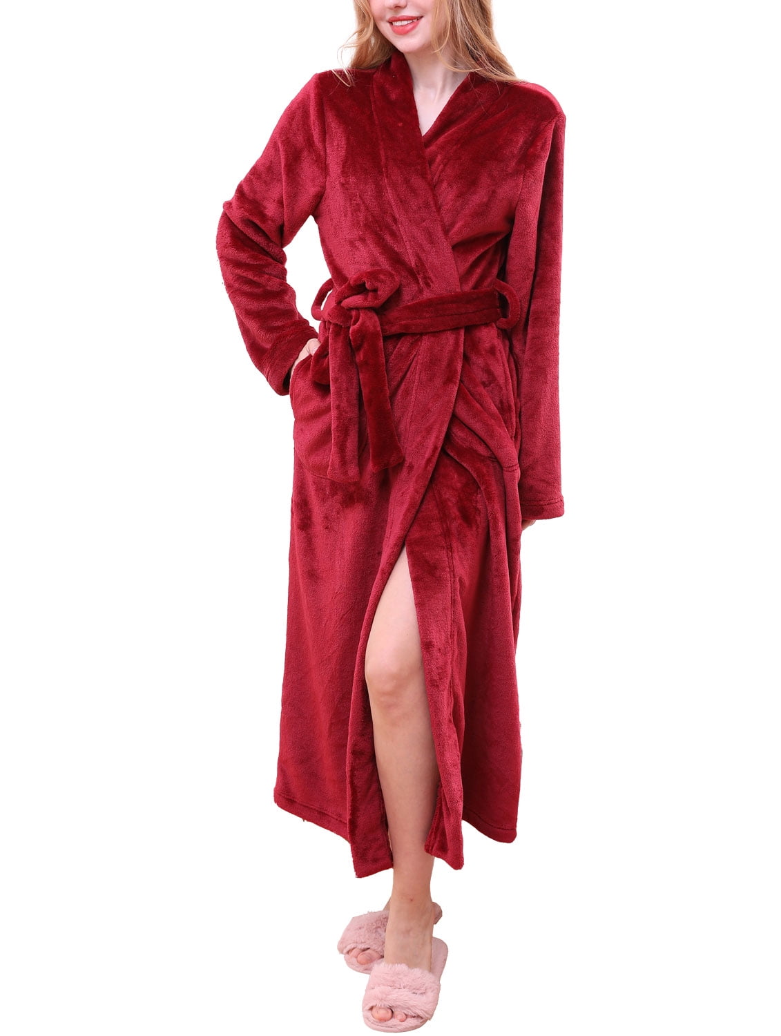 Moon Nite Women's Maxi Length Soft Pajama Robe, Comfortable Sleepwear ...