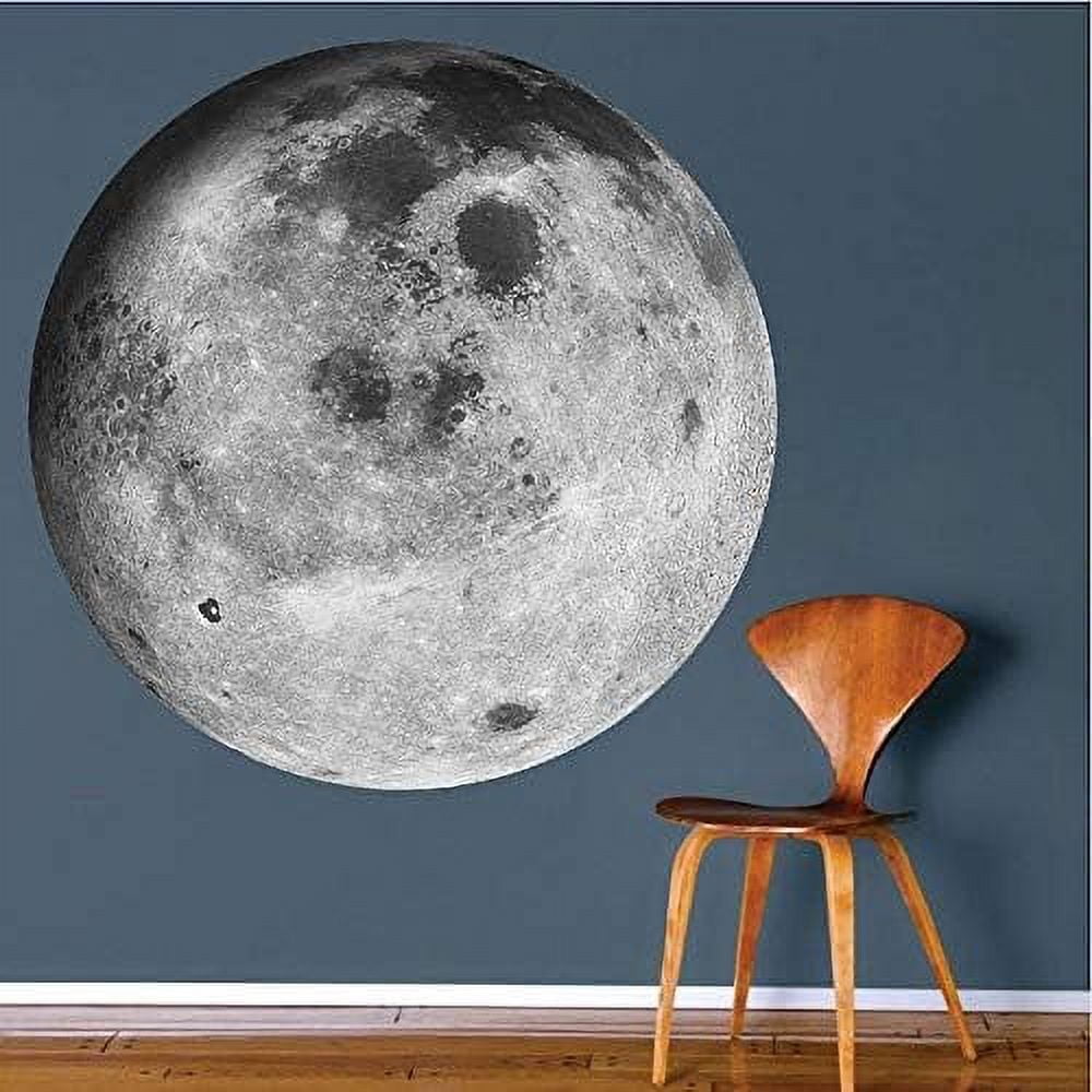 Moon Nursery Decor - Outer Space Wall Mural & Planet Decorations ...