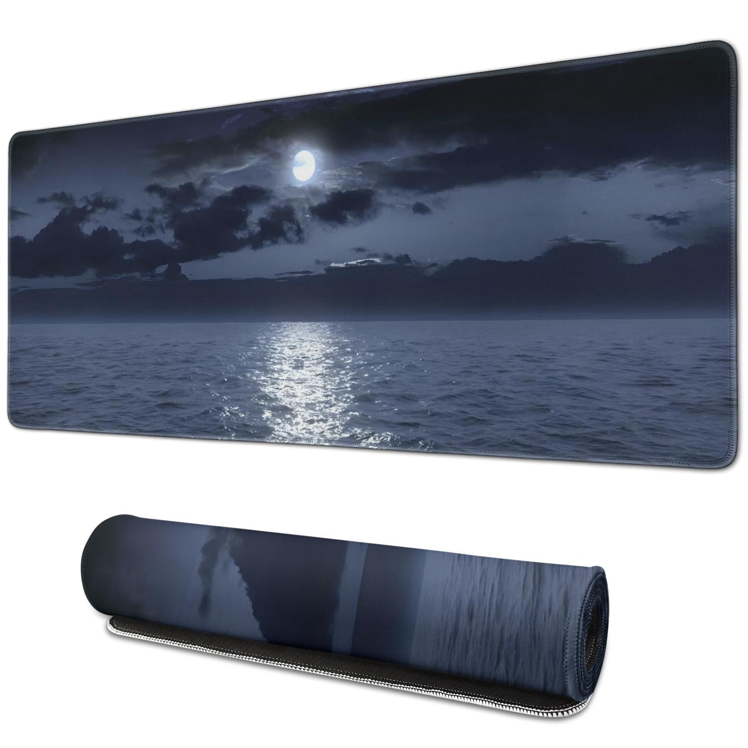 Moon Ocean Large Mouse Pad - XXL 31.5x11.8 Inch Gaming Desk Mat with ...