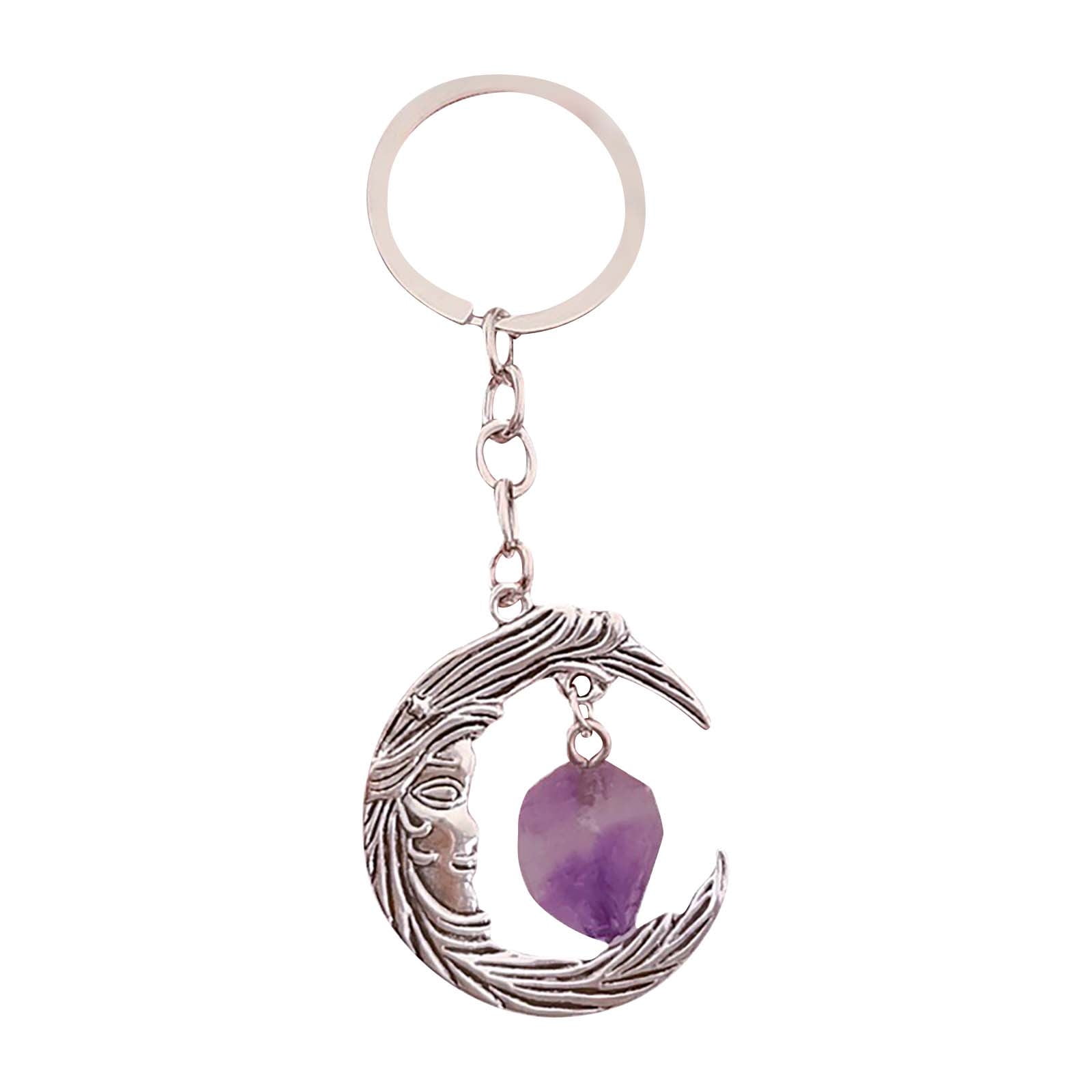 Moon Pendant Key Chain Jewelry Hollow Pendant Key Chain Acrylic Craft ...