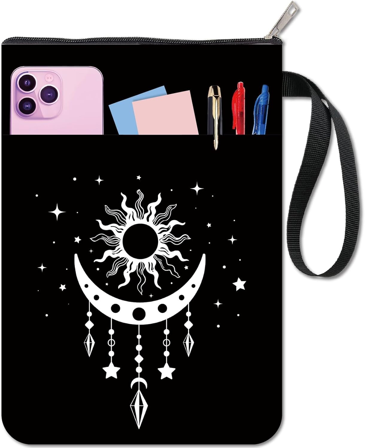 Moon Phase Book Covers Black Book Protector Sun Star Vintage Book ...