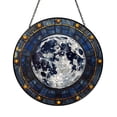 Moon Phase Inspired Stained Glass Style Window Suncatcher - Walmart.com