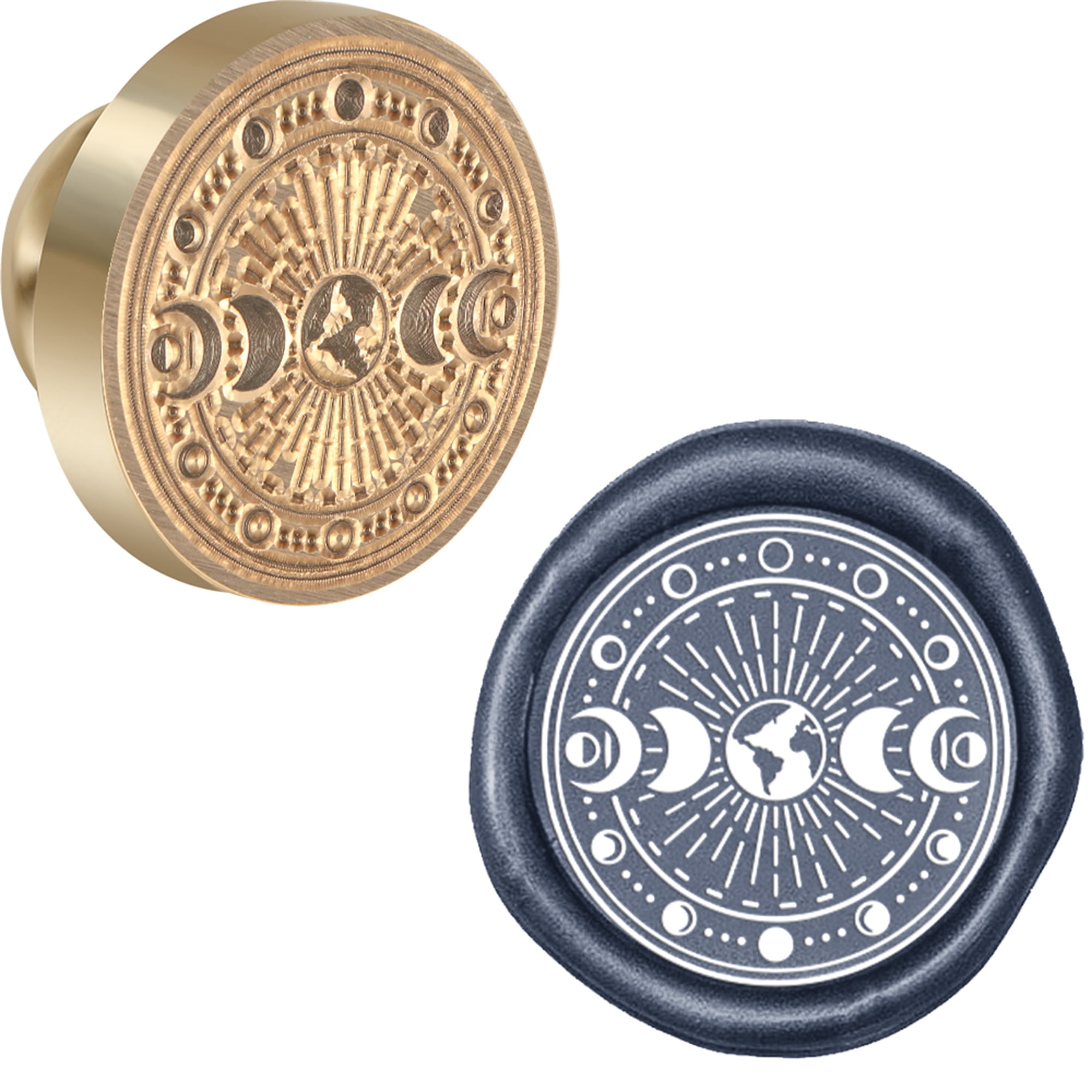 Moon Phase Wax Seal Stamp for Embellishment of Cards Envelopes ...
