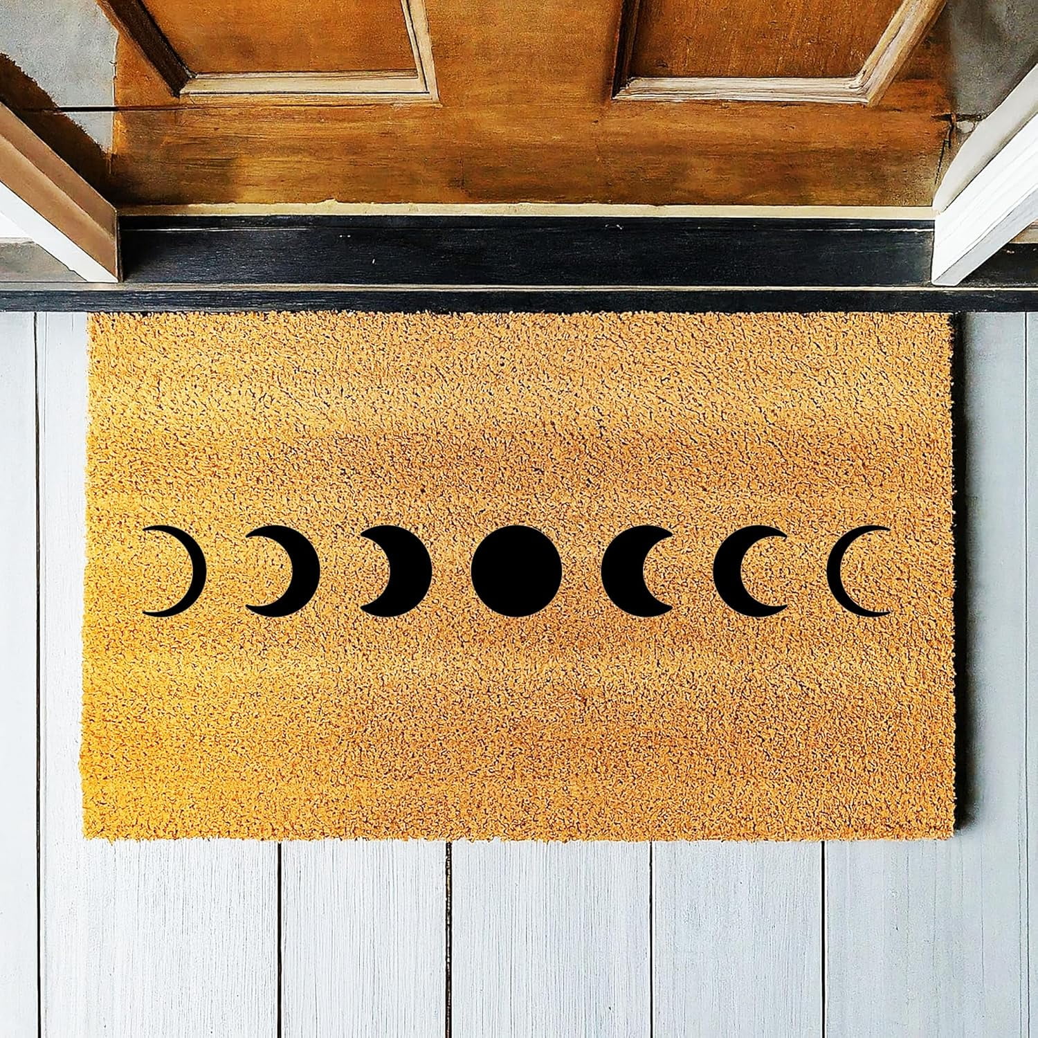 Moon Phases Door Mat | Lunar Phases | Space Doormat | , Thick 100% Coir ...