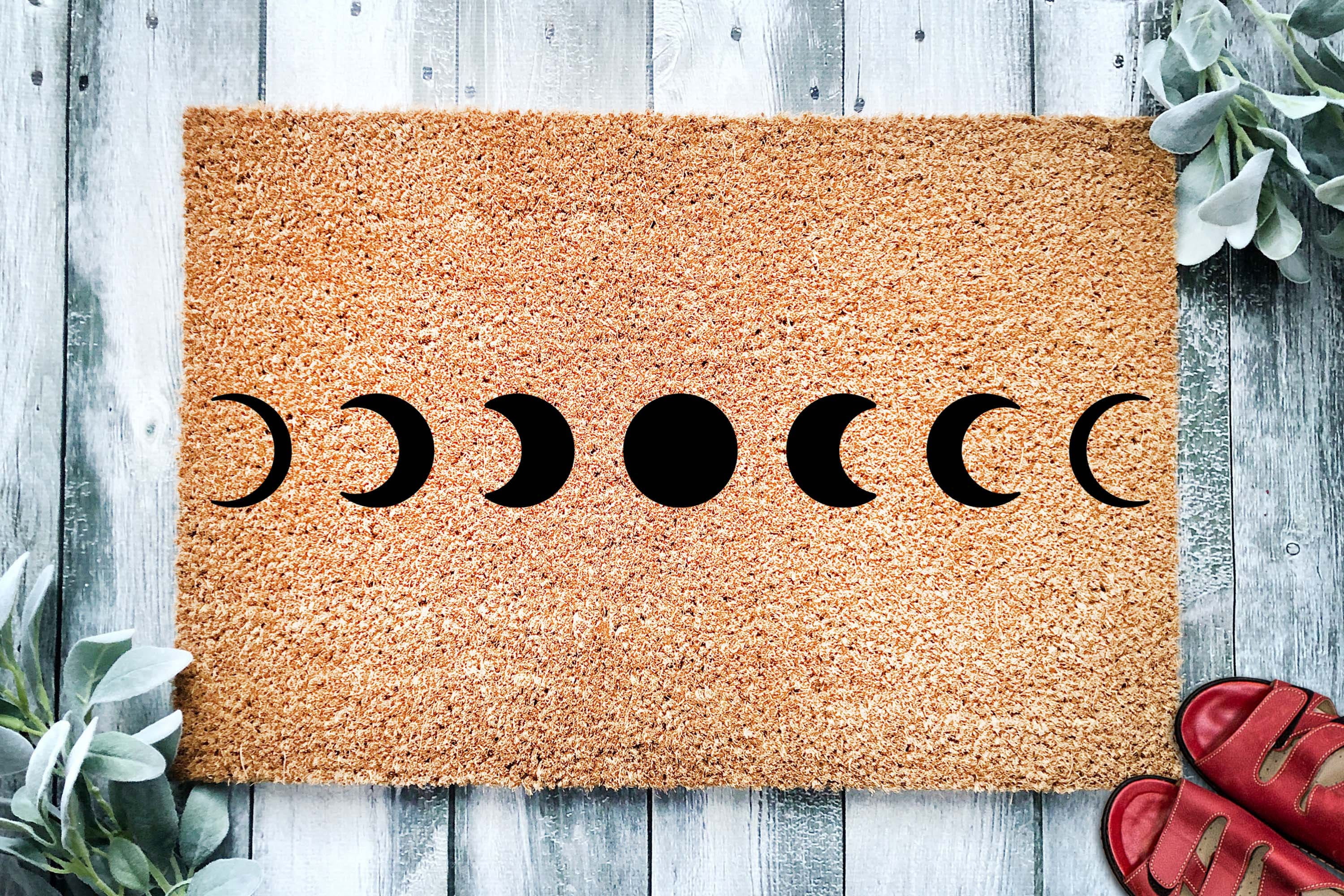 Moon Phases Door Mat | Lunar Phases | Space Doormat | Welcome Mat ...