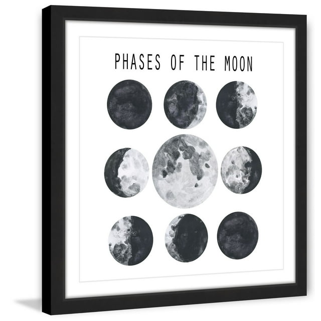 "Moon Phases" Framed Painting Print - Walmart.com