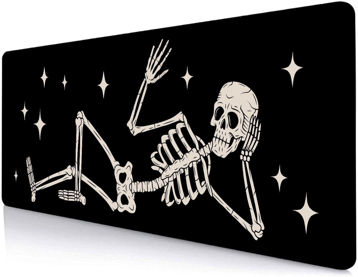 Moon Phases Large Mouse Pad, Celestial Moon Cycle Lunar Chart in Black ...