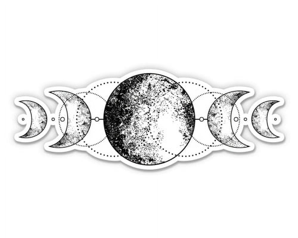 Moon Phases Magic - 7" Vinyl Sticker - For Car Laptop I-Pad ...