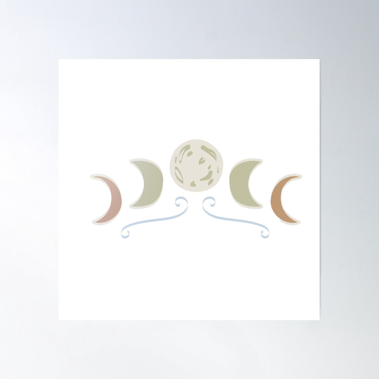 Moon Phases Poster Wall Art, Modern Wall Decor, 24x24 UNFRAMED ...