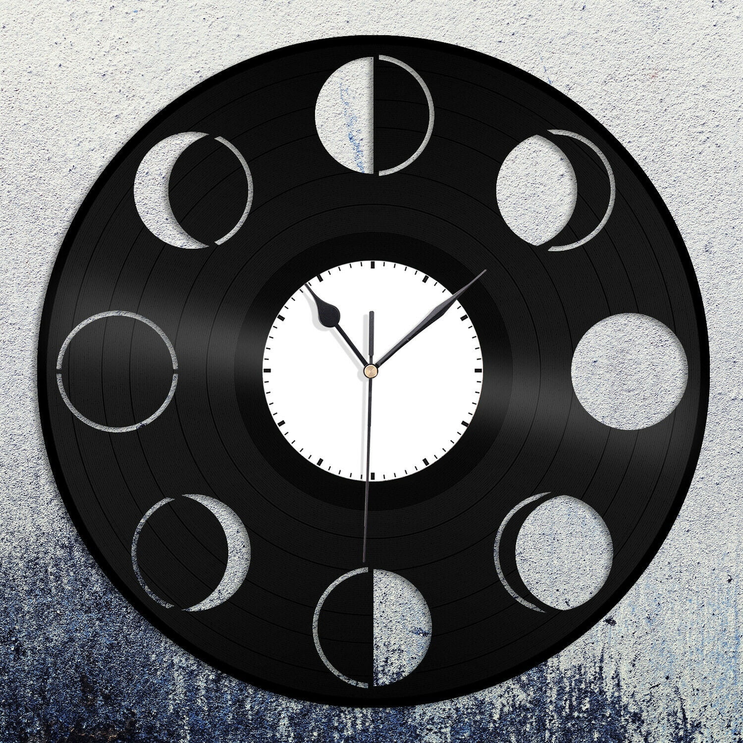 Moon Phases Vinyl Wall Clock Souvenir Gift for Friends Home Room ...
