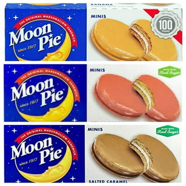 Moon Pie Mini's - Complete Variety Pack - All 5 Flavors 5 Boxes Salted ...