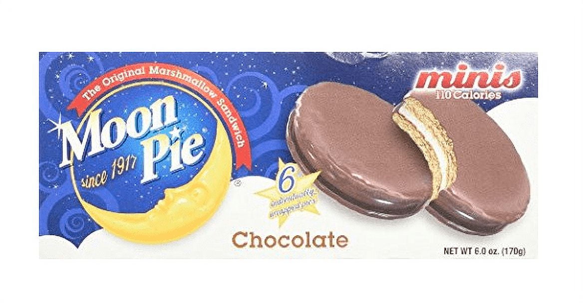 Moon Pie Chocolate Mini Pies, Marshmallow, Graham Cracker Covered, 6 Ct ...