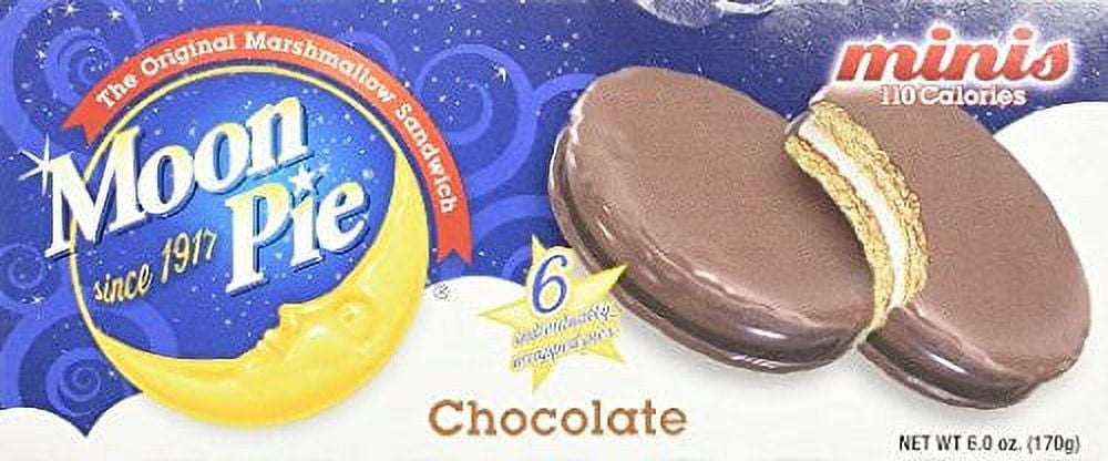 Moon Pie Chocolate Mini Pies - 6 Ct Pack of 4 Boxes (24 Total Moon Pies ...