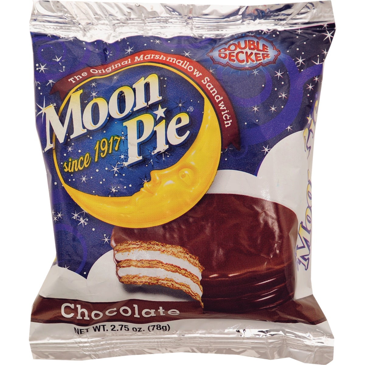 Moon Pie Double Decker Chocolate Marshmallow Sandwich, 2.75 Oz ...