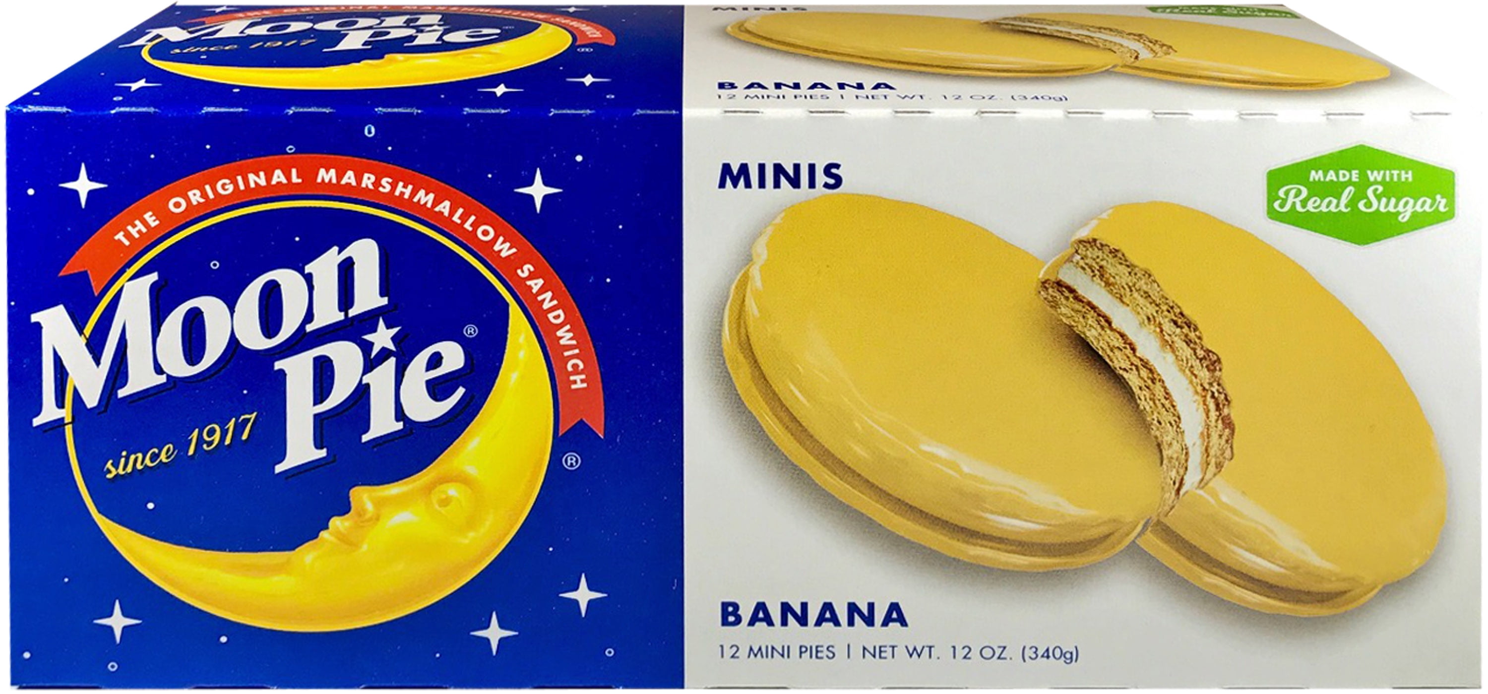 Mini Moon Pie: Kosher Original Banana Marshmallow Sandwiches Creme Pies ...