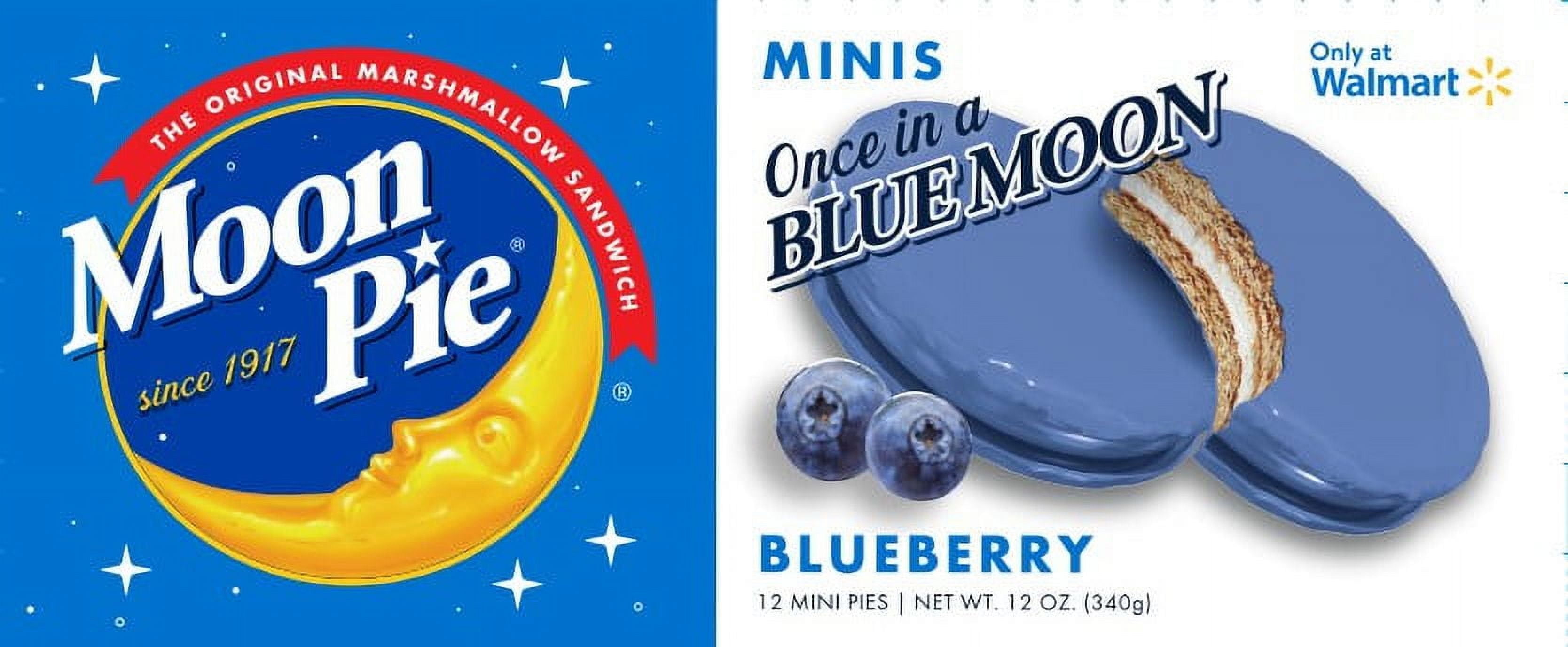 Moon Pie Mini Blueberry Marshmallow Sandwiches, 12 Oz, Pack of 2 ...