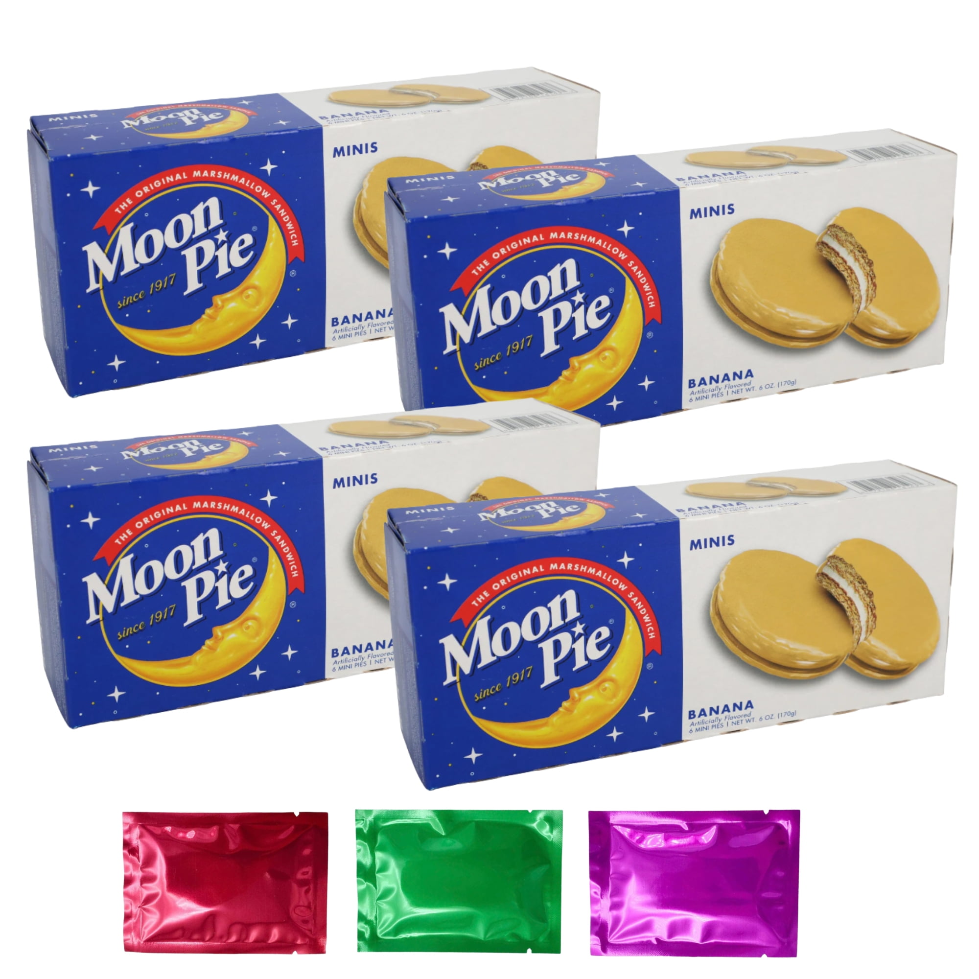 Moon Pie Minis Marshmallow Sandwiches Banana Flavor for Snacks Home ...
