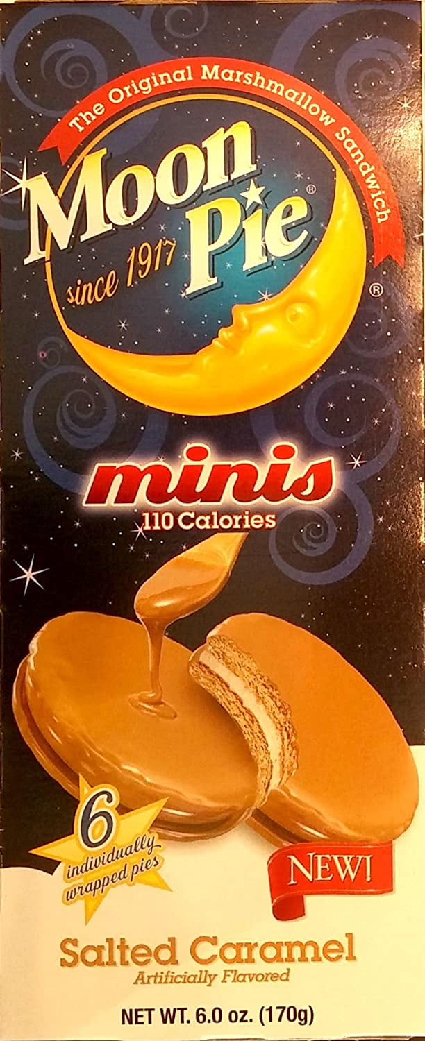 Moon Pie Minis, Salted Caramel, 110 Calories, 6 Count, Graham Cracker ...