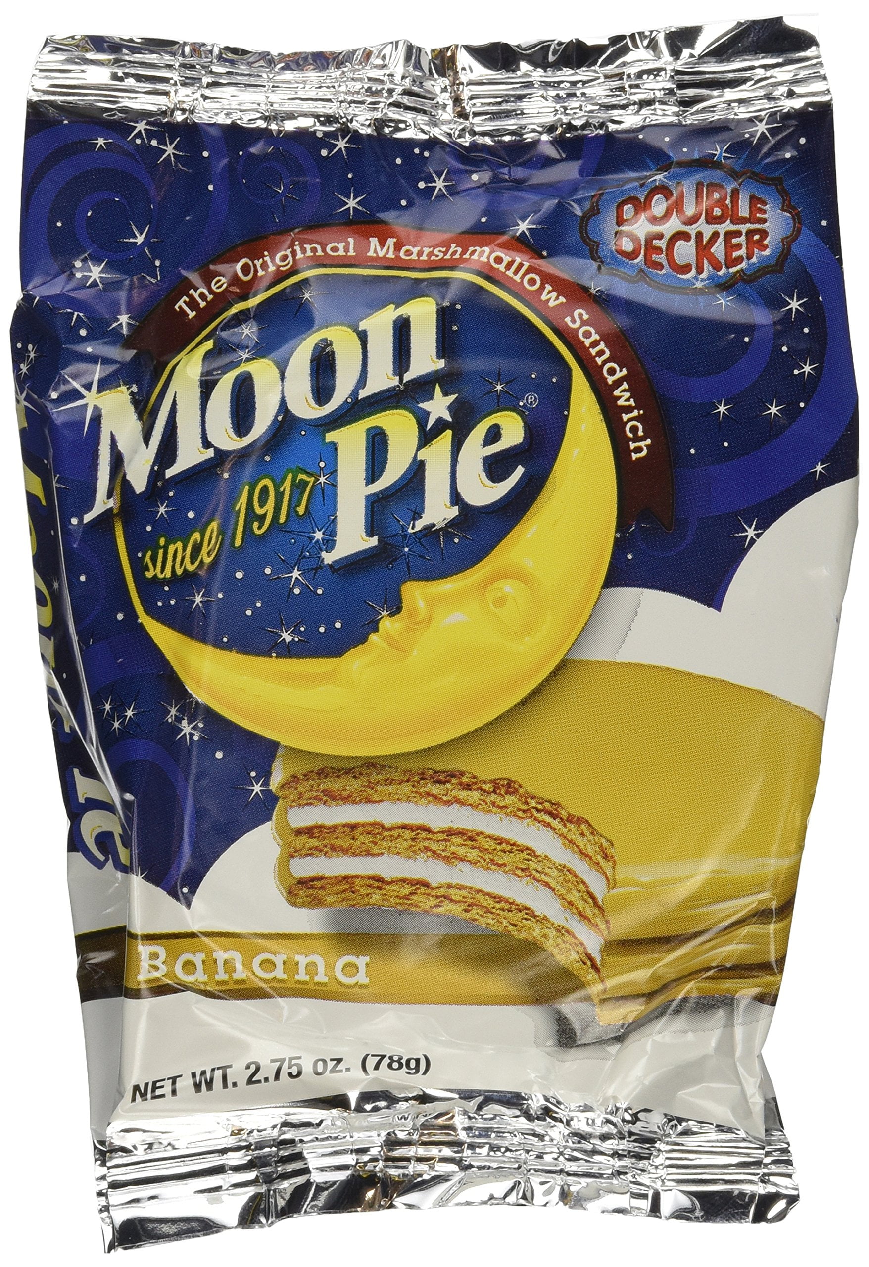 Moon Pie The Original XEF1 Marshmallow Sandwich Banana, 24.75 Ounce ...