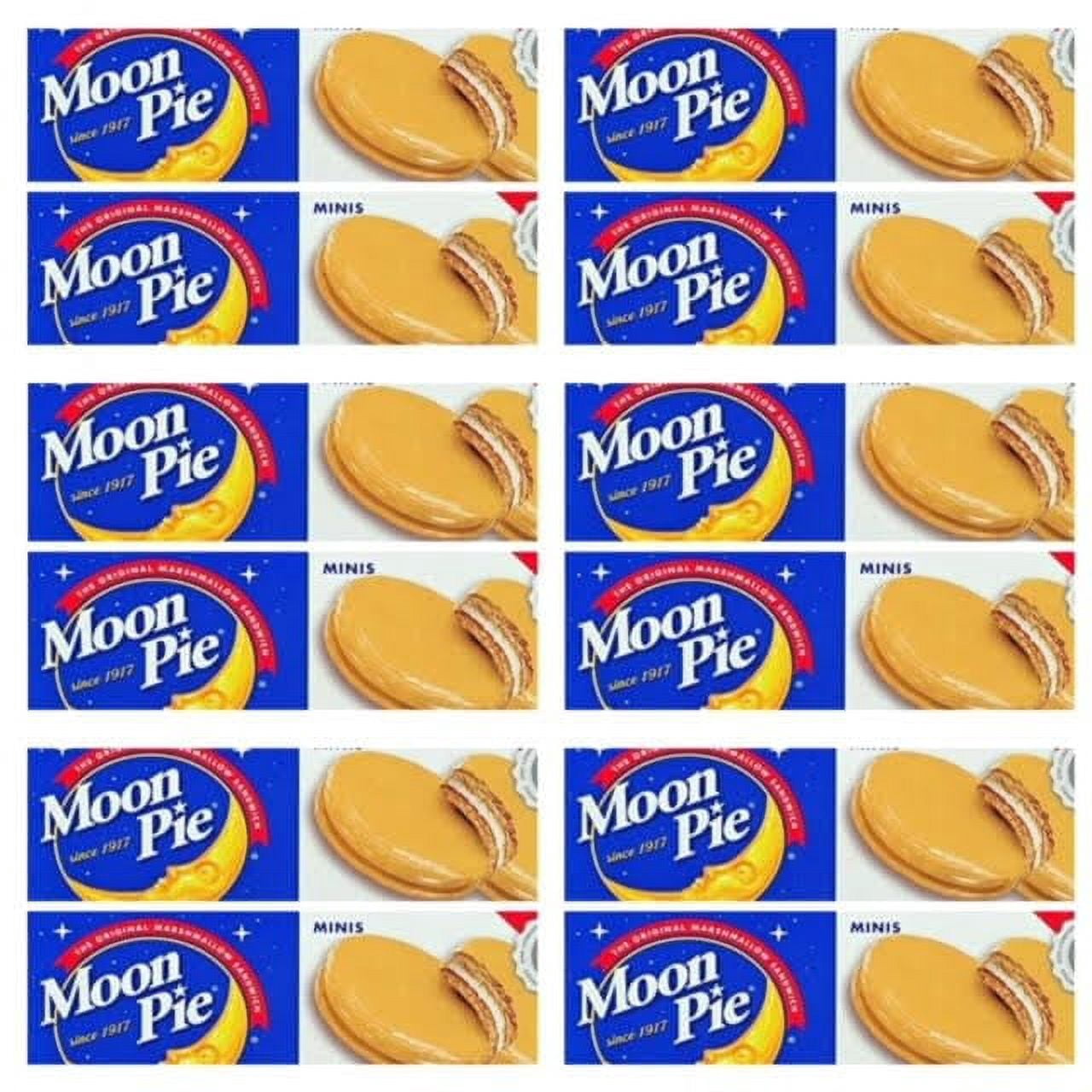 Moon Pies Mini Case lot 12 Boxes x 6 individual Moon Pies (Banana ...