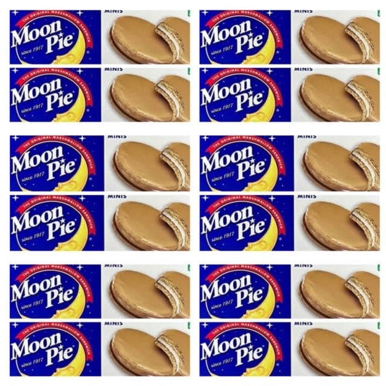 Moon Pies Mini Case lot 12 Boxes x 6 individual Moon Pies (Salted ...