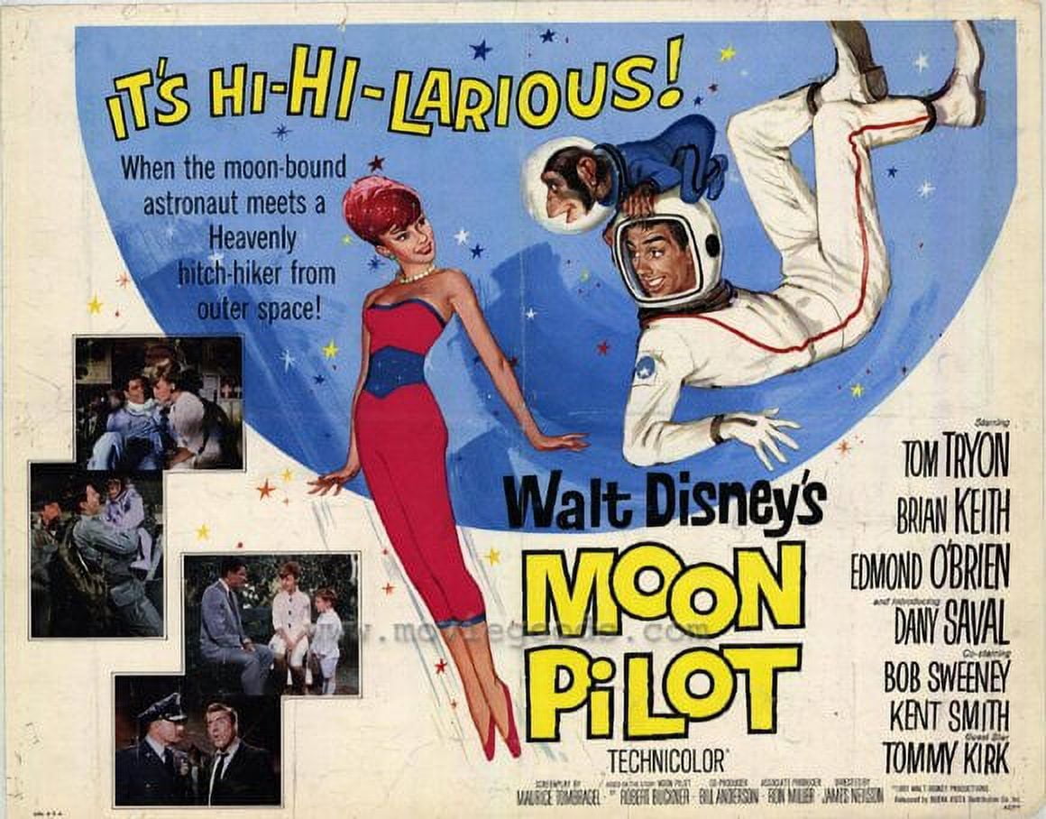 Moon Pilot - movie POSTER (Half Sheet Style A) (22" x 28") (1962 ...