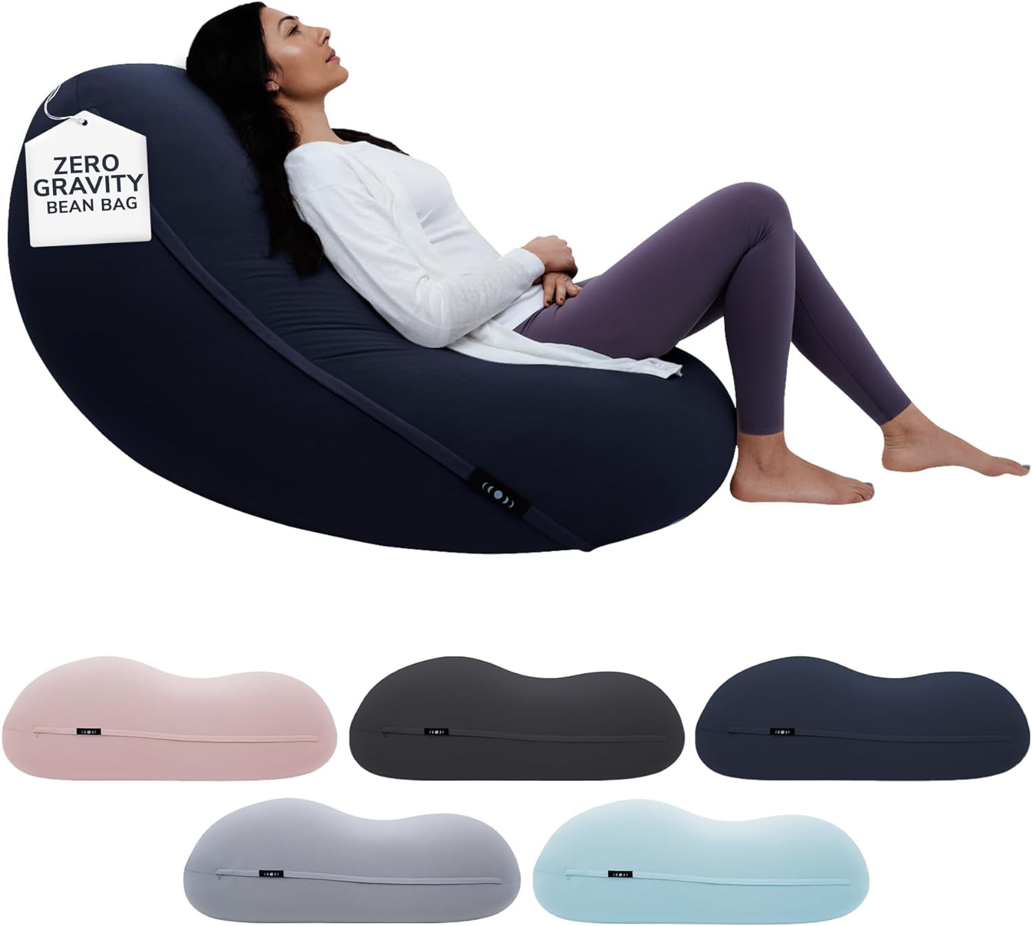 Moon Pod Bean Bag Chairs for Adults - 12LB Giant Bean Bag for Back ...