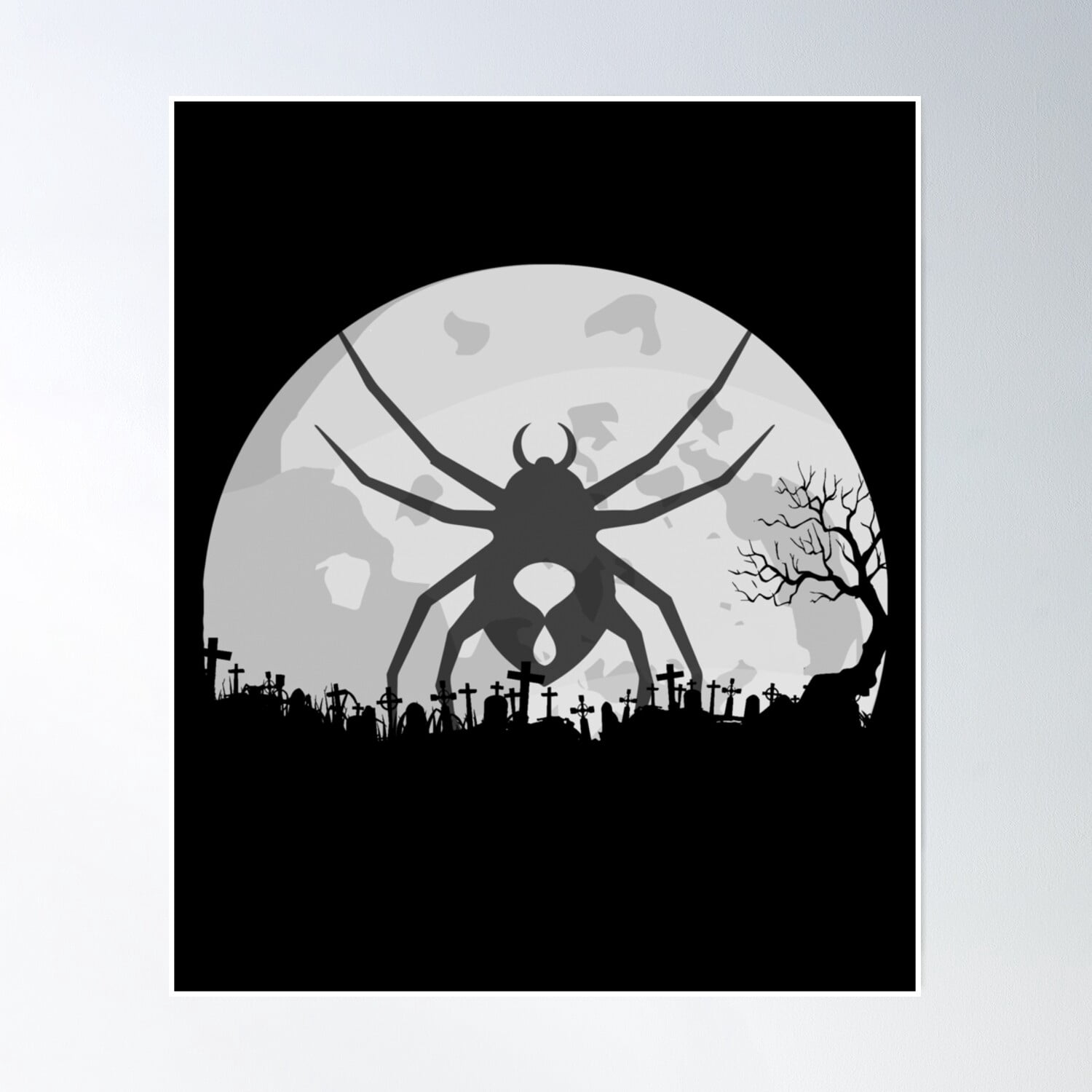 Moon Recluse Poster Wall Art, Modern Wall Decor, 8x12 UNFRAMED ...