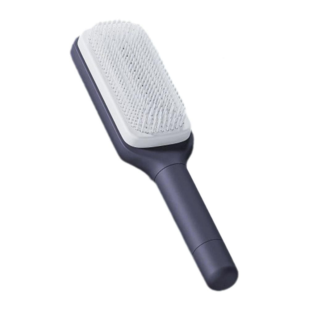 Moon Rock Gray [Retractable Cleaning] Comb Automatically Cleans Hair ...