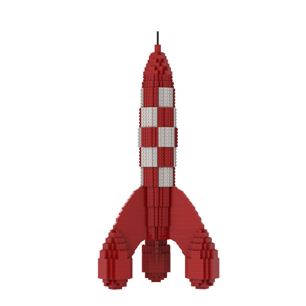 Moon Rocket Buliding Block Set for TinT Fire Arrow Space Rocket Bricks ...
