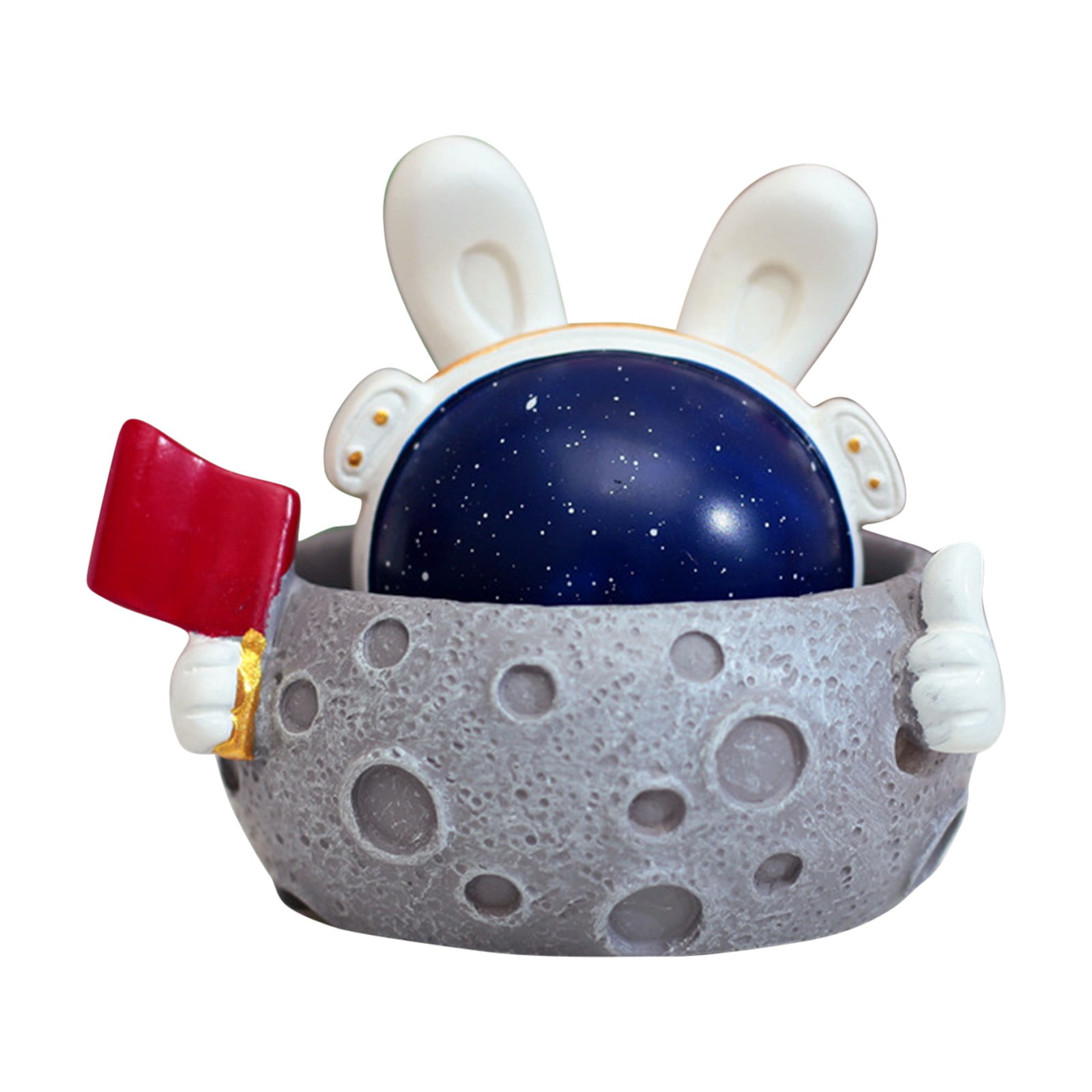 Moon Shaking Head Astronaut Starry Sky Rabbit Ornament Home Decorations ...