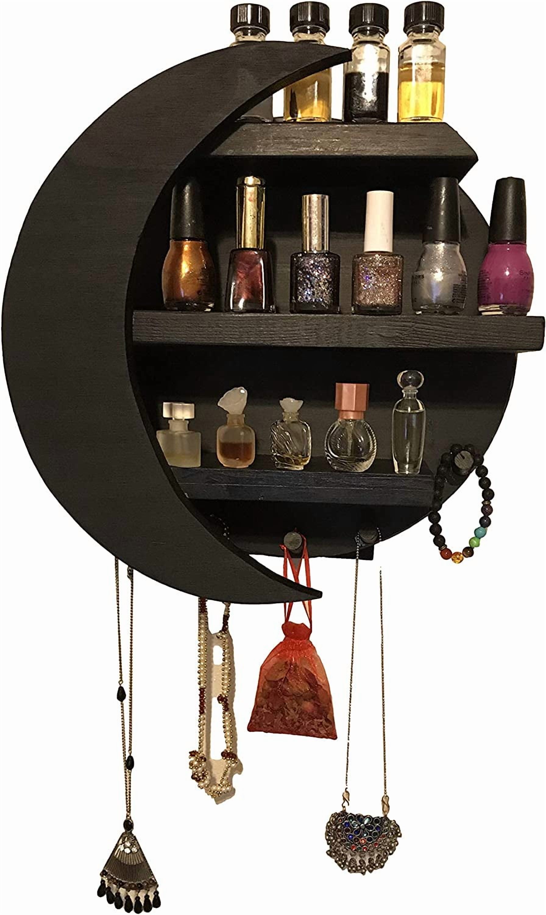 Moon Shelf With Hangers for Essential Oils, Crystals and Stones ...