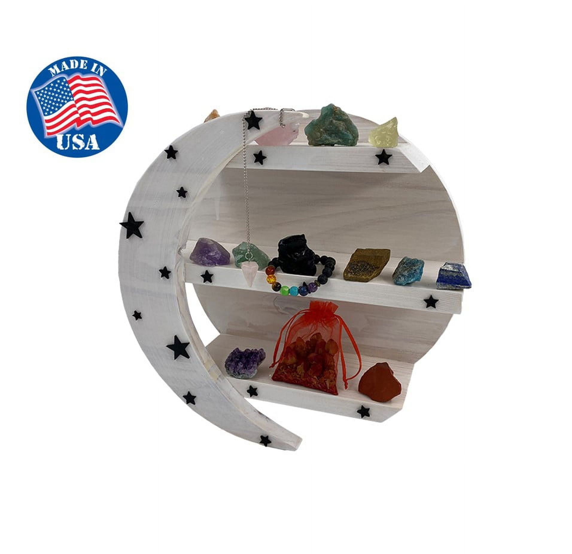 Moon Shelves, Boho Decor, Shelf For Crystal, Moon Shelf, Wall Decor ...