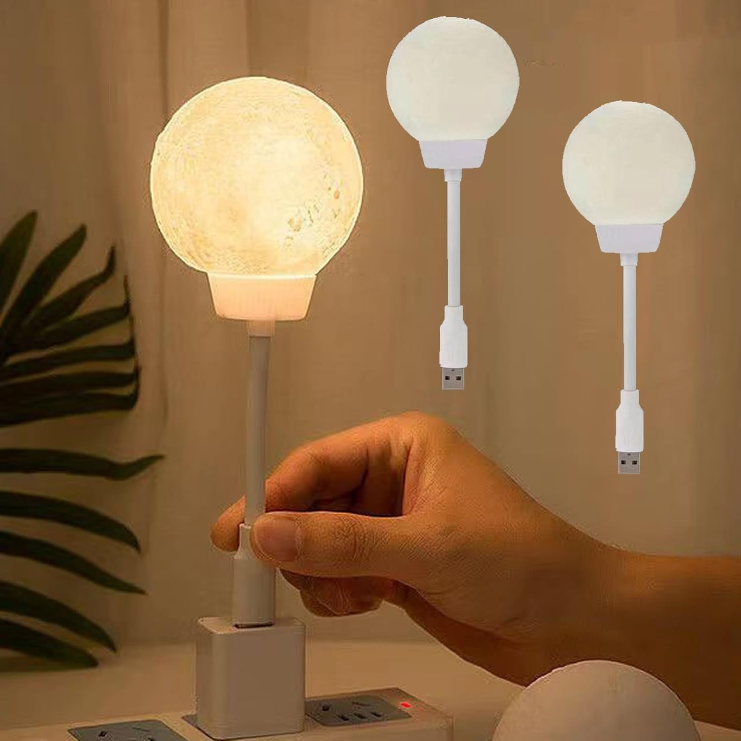 Moon Smart Night Light, Moon LED Night Light Voice Control, Moon Lamp ...