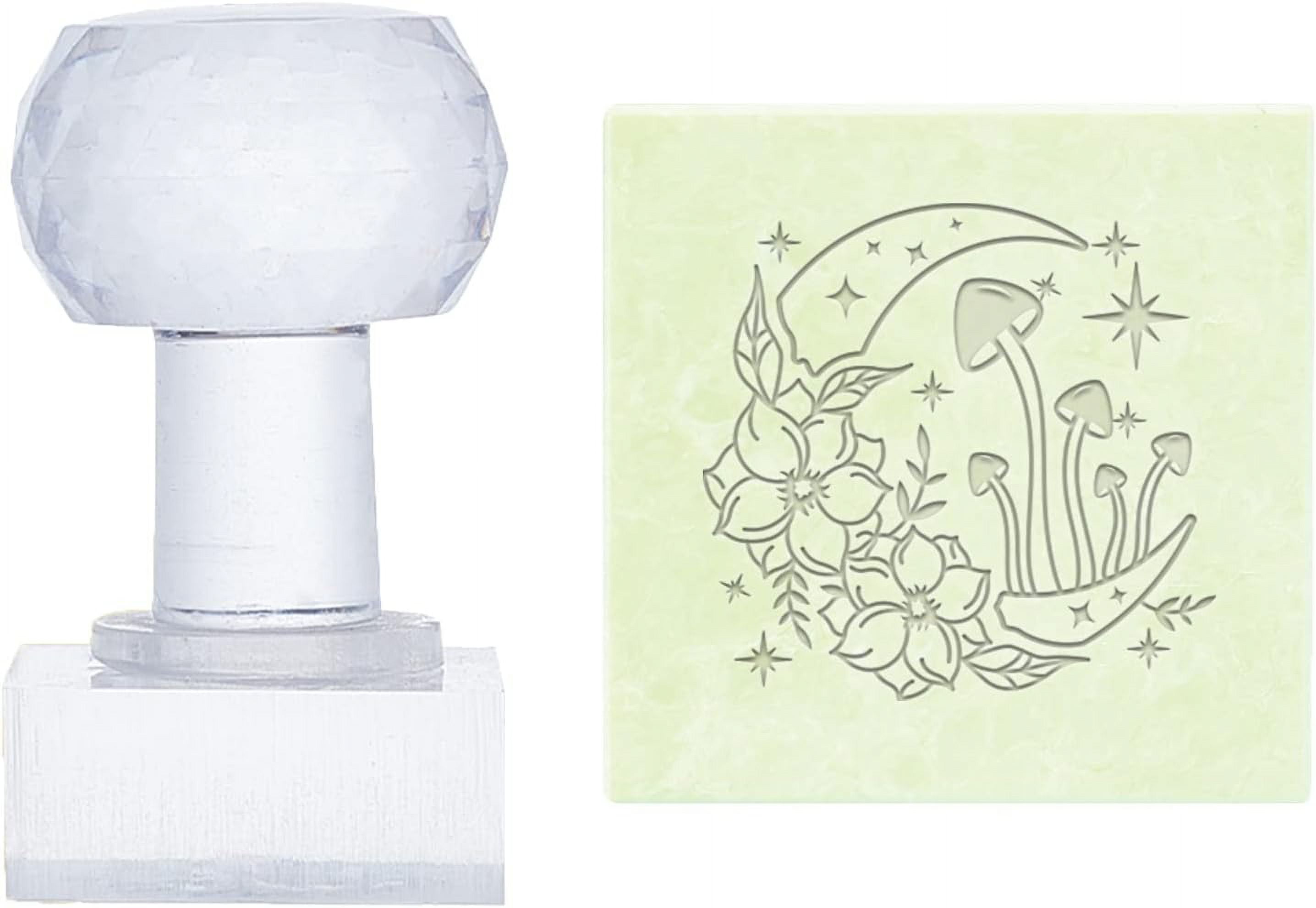 Moon Soap Stamps Handmade Soap Stamp with Handle Mushroom Flower Star ...