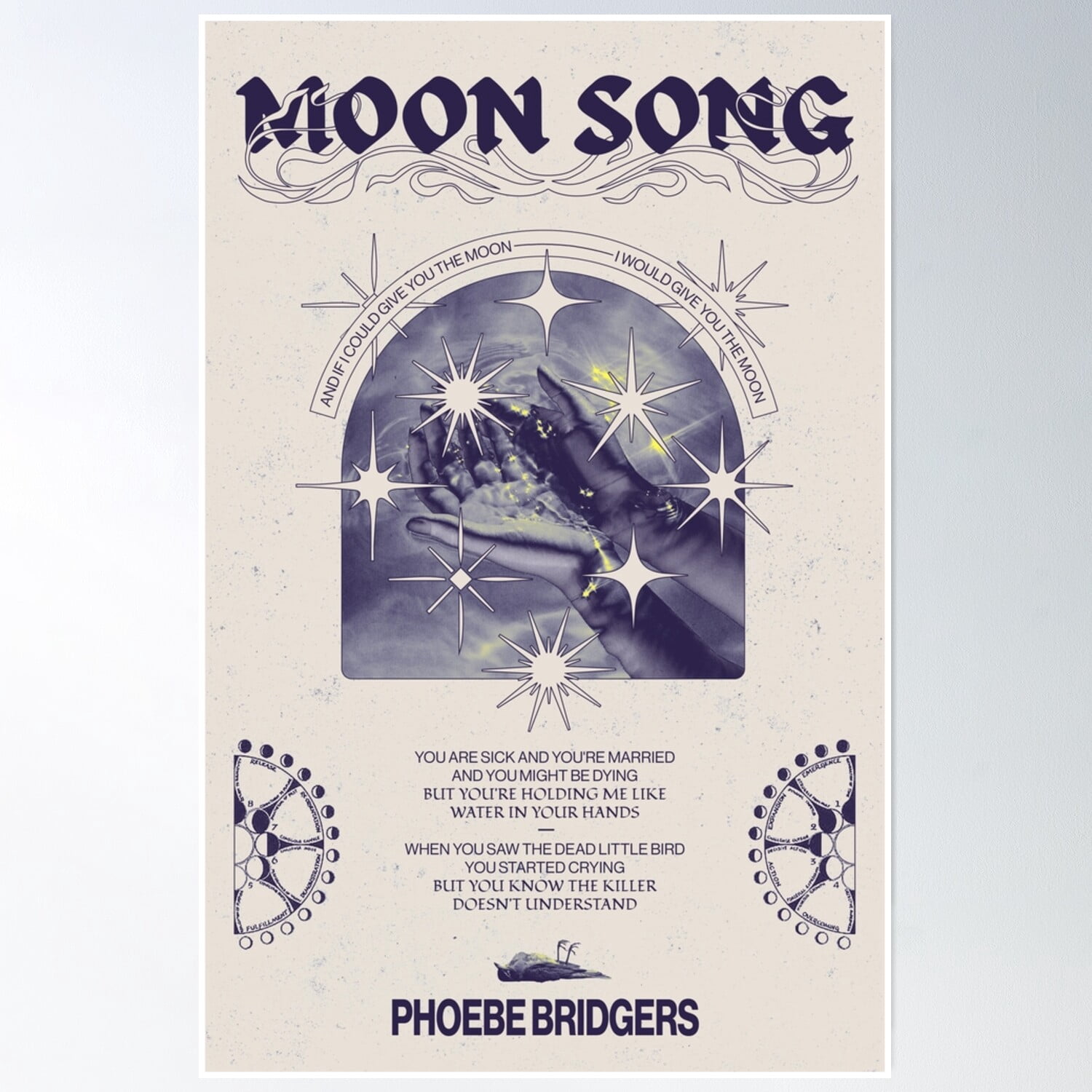 Moon Song - Phoebe Bridgers Poster Poster Wall Art, Modern Wall Decor ...