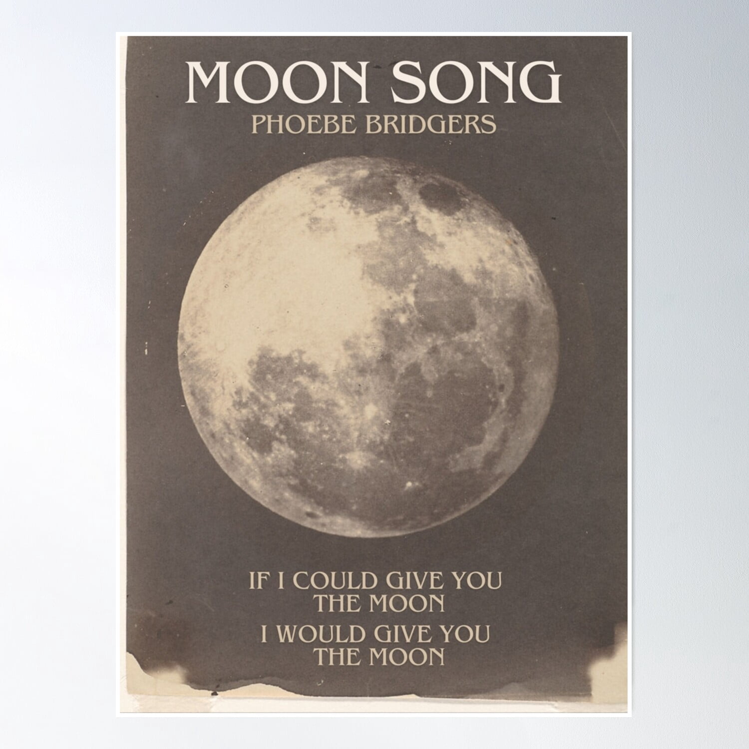 Moon Song Phoebe Bridgers Poster Wall Art, Modern Wall Decor, 16x24 ...