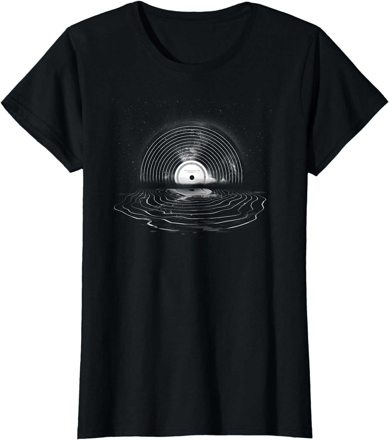 Moon Song Vinyl Record T Shirt Vintage Retro Disco Music T-Shirt ...