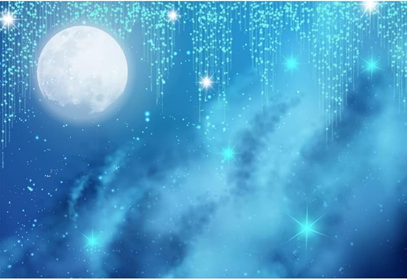 Moon and Star Backdrop Starry Sky Twinkle Twinkle Little Star ...