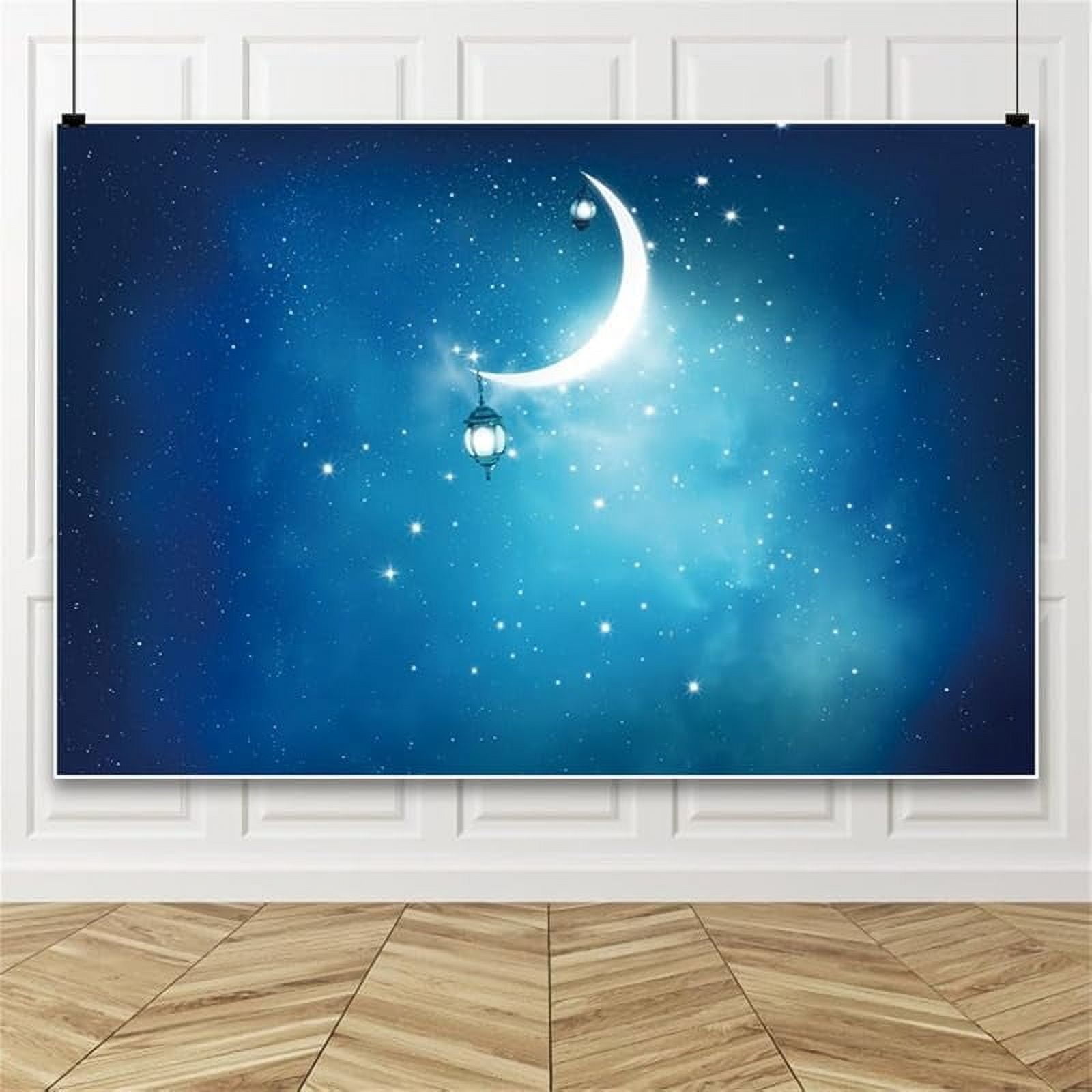 Moon and Star Background Night Sky Star Backdrops for Photoshoot Moon ...