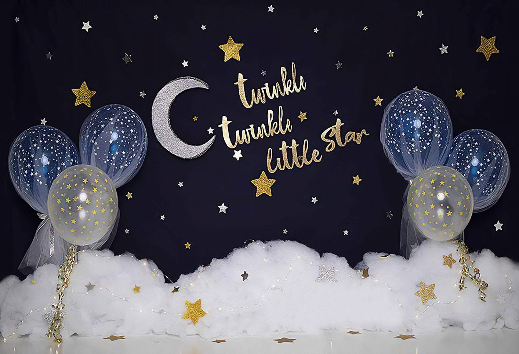 Moon Star Photography Backdground Balloon Twinkle Newborn Birthday ...