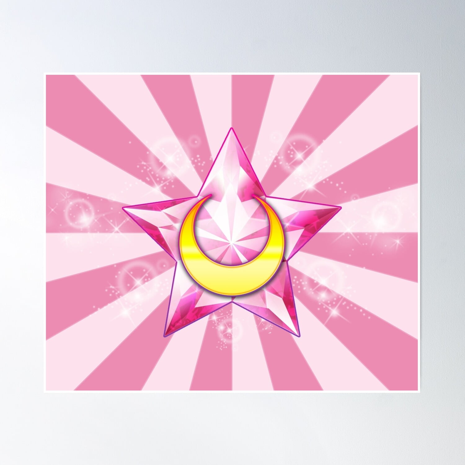 Moon Star Power Poster Wall Art, Modern Wall Decor, 24x36 UNFRAMED ...