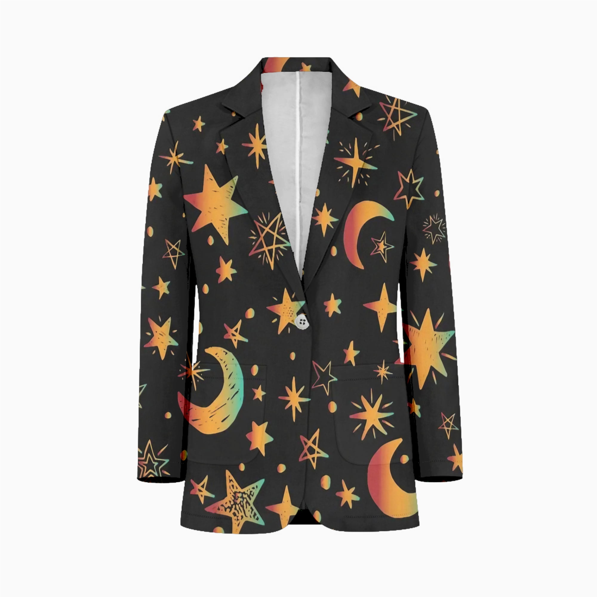 Moon Star Sky Customized Men's Suits full man Shawl Collar Gentleman ...