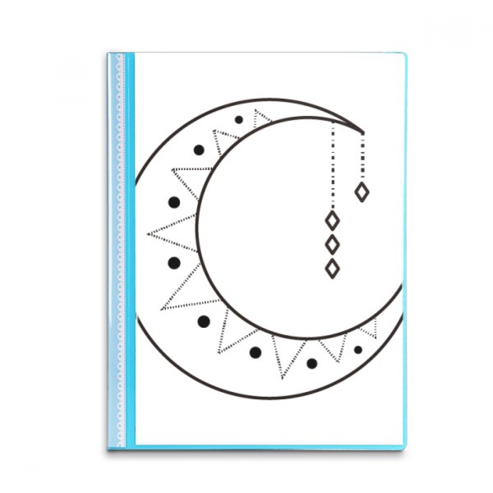 Moon Star Symbol Totem Shape Book Sheet Protectors Portfolio Binder ...